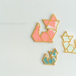 Fox Bead Pattern - 3 Sizes - Brick Stitch or Peyote Stitch - Etsy