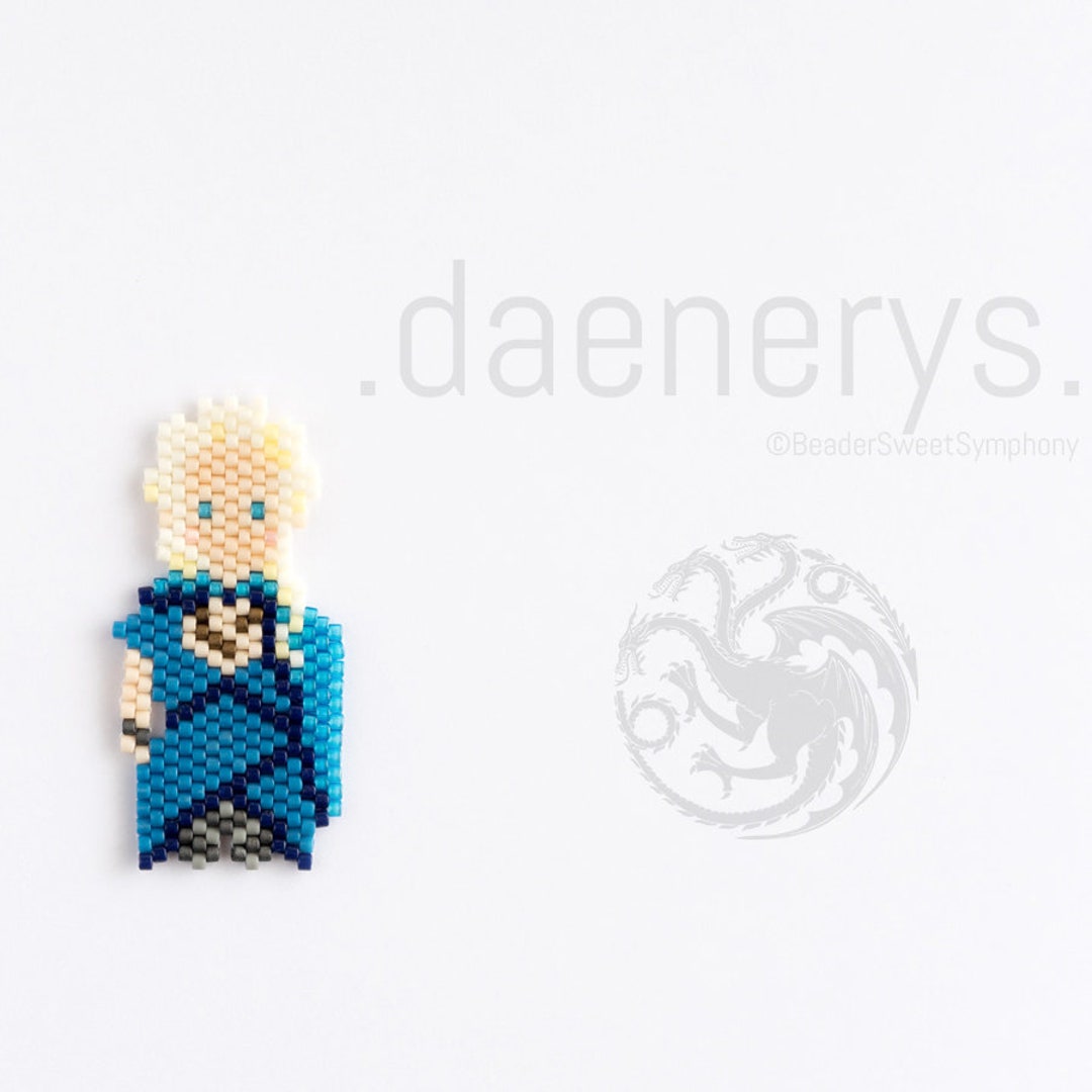 Daenerys Beading Pattern Game of Thrones Brick Stitch or Peyote Stitch ...