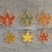 Autumn Leaves - Brick Stitch Patterns – Leaf Pattern in Three Sizes - Etsy