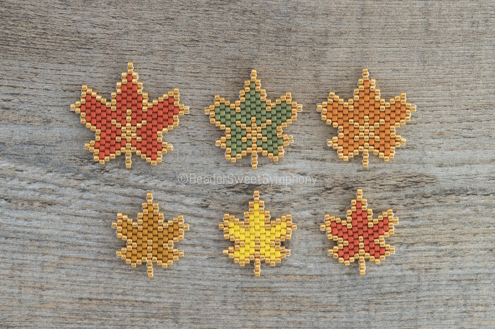 Autumn Brick Stich Patterns – Squirrel, Leaves, Mushroom and FREE Acorn ...