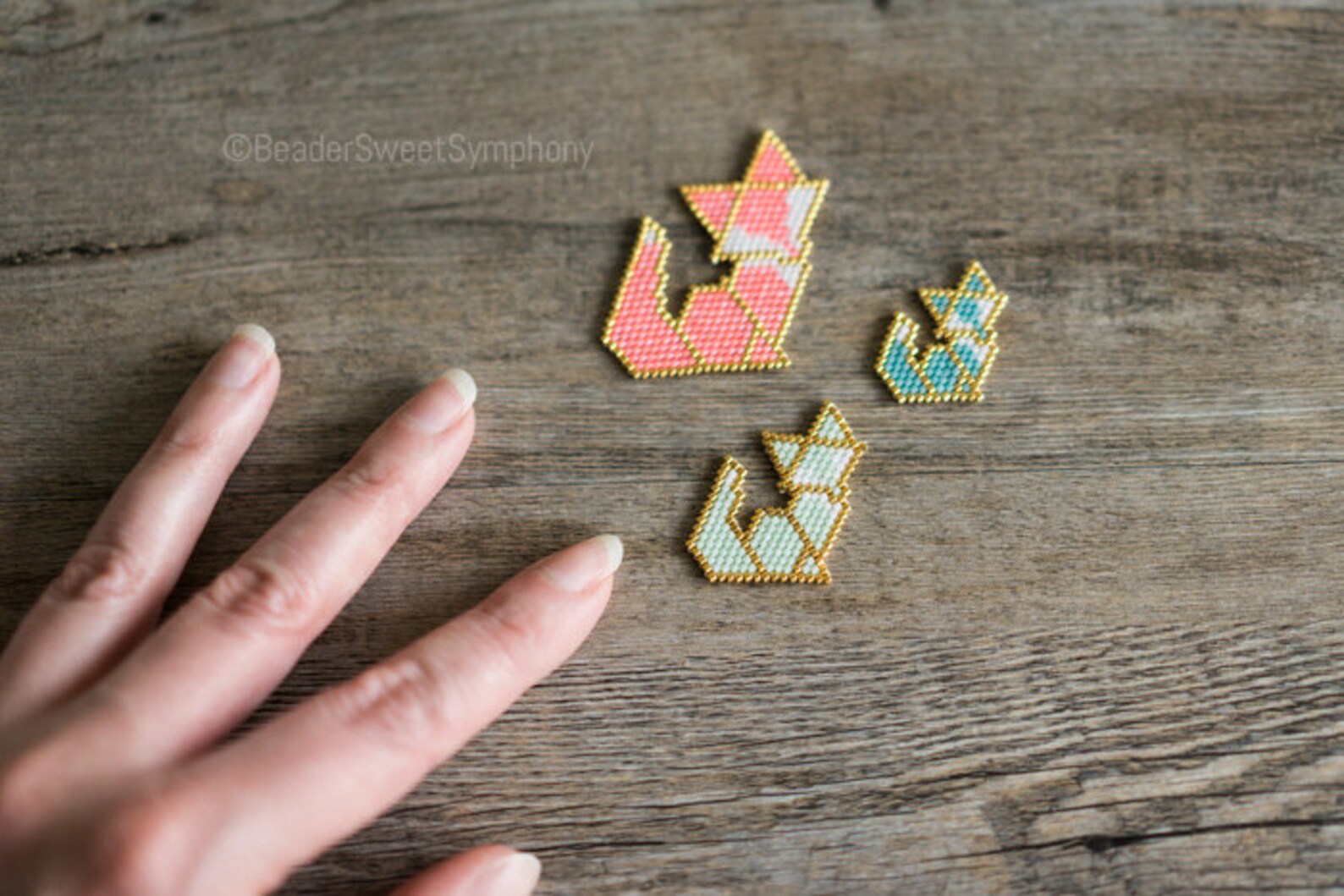 Fox Bead Pattern 3 sizes Brick Stitch or Peyote Stitch | Etsy