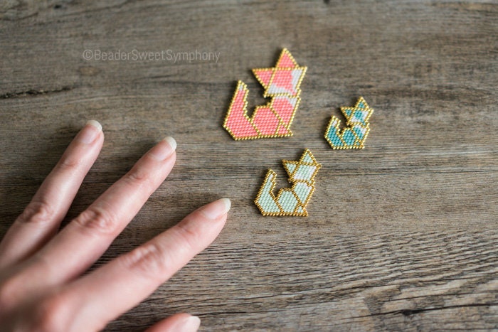 Fox Bead Pattern - 3 Sizes - Brick Stitch or Peyote Stitch - Etsy