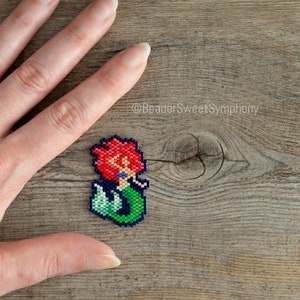 Little Mermaid Brick Stitch Pattern - Mermaid Bead Pattern - Etsy