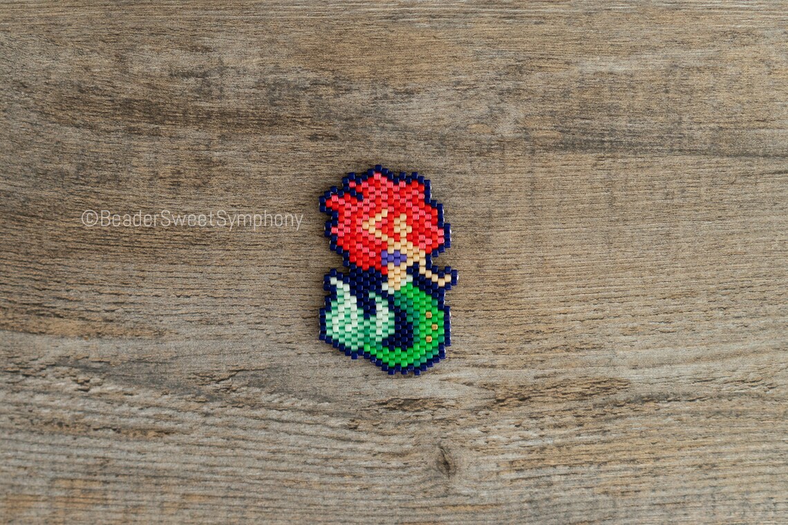 Little Mermaid Brick Stitch Pattern - Mermaid Bead Pattern - Etsy