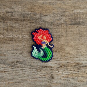Little Mermaid Brick Stitch Pattern - Mermaid Bead Pattern - Etsy