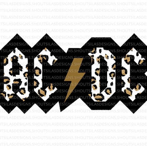 Rock and Roll Band Music Png Digital Download Leopard | Etsy