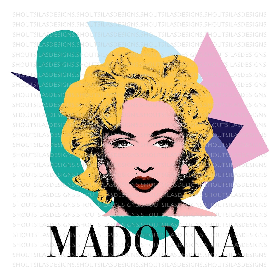 Madonna Pop Portrait PNG archivos SVG Digital Sublimation | Etsy