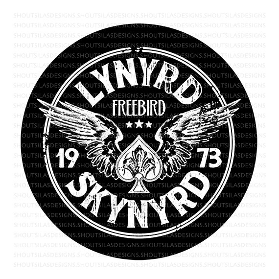 Lynyrd Skynyrd freebird 1973 black & White PNG - Etsy