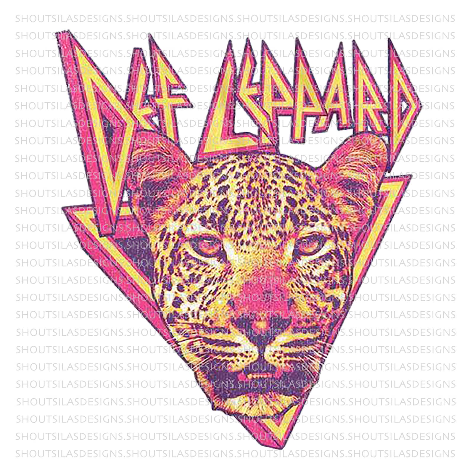 Def Leppard Leopard Head PNG SVG Files Digital Sublimation - Etsy