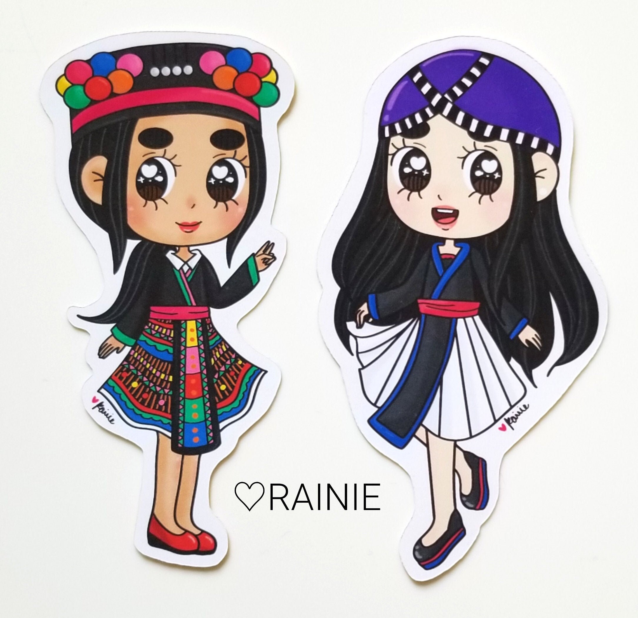 Sweet Hmong Girl Planner Journal Stickers matte - Etsy