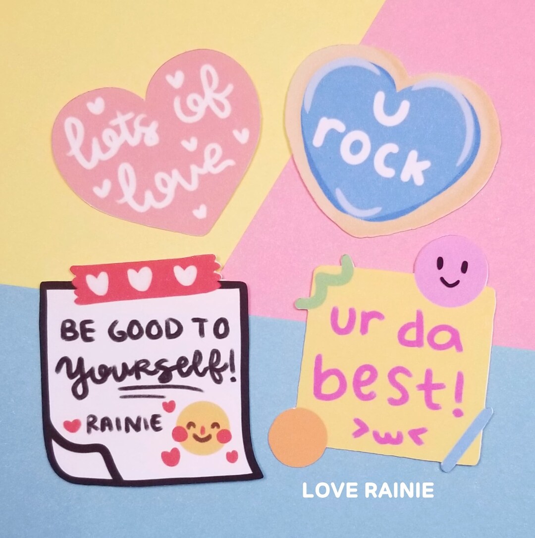 Positive Affirmation Stickers (4 Stickers in a Pack) - Etsy