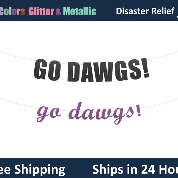 Go Dawgs Sign - Etsy