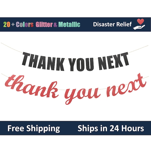 Thank You Banner - Etsy