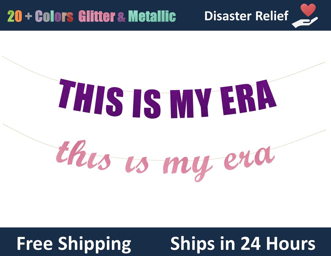 This is My Era Banner Birthday Decoration, This is My Year Party ...