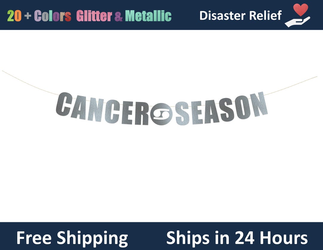 Cancer Season Banner - Cancer, Zodiac, Cancer Birthday Decoration, Star ...
