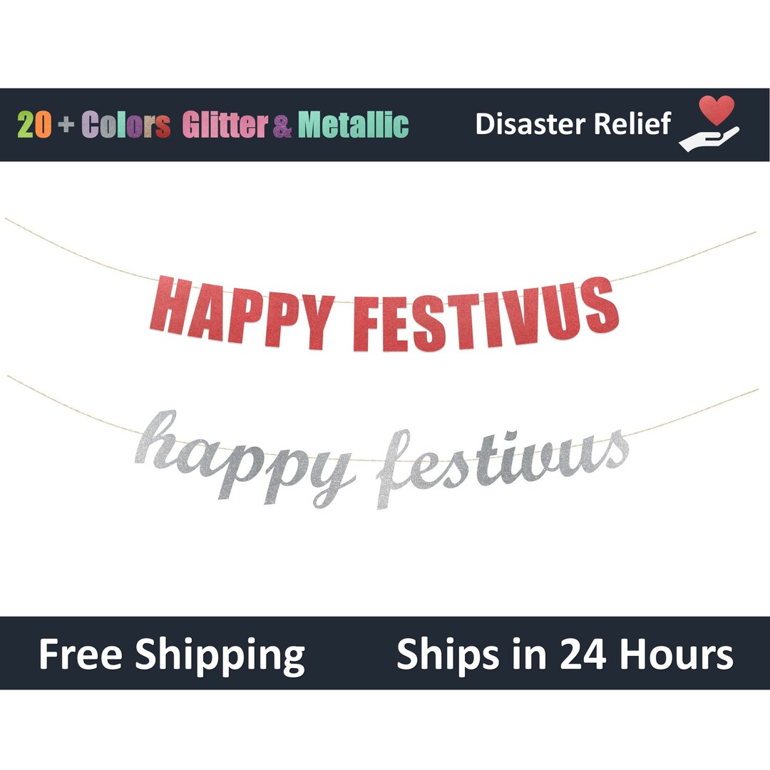 Happy Festivus Banner Anti-christmas Commercialization Party ...