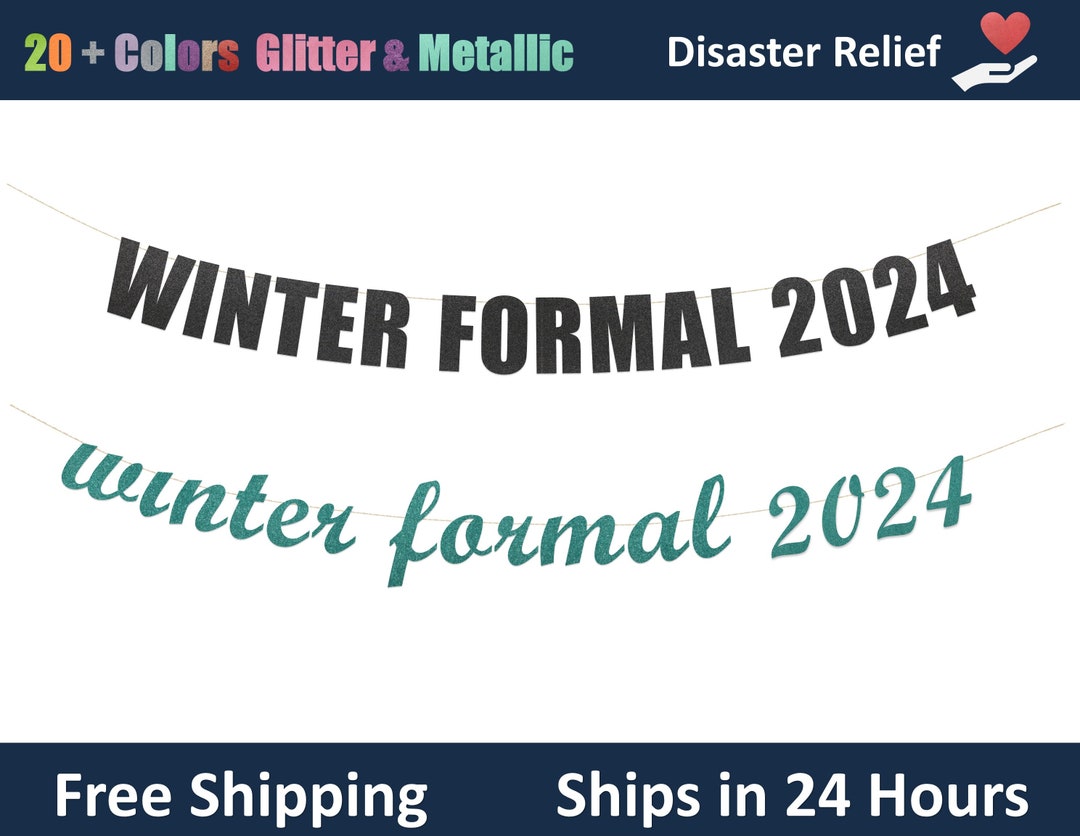 Winter Formal 2024 Banner Winter Dance, School Dance, Winter Formal ...