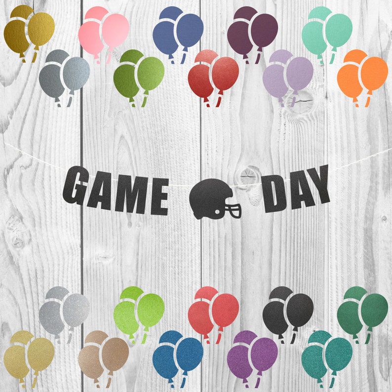 Game Day banner Football party sign College Football party | Etsy