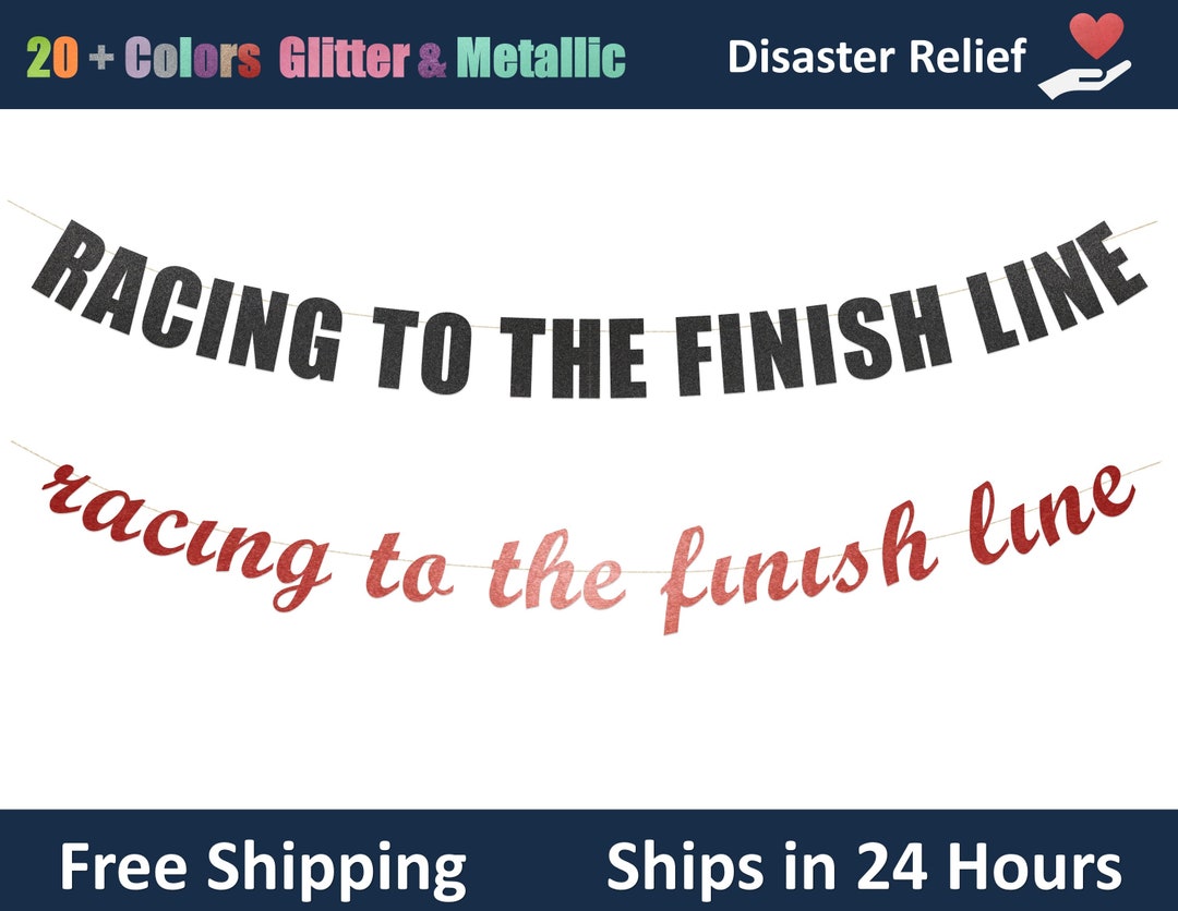 Racing to the Finish Line Banner - Bachelorette Banner, Bachelorette ...