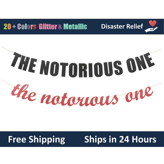 The Notorious One Banner First Birthday Decoration - Etsy