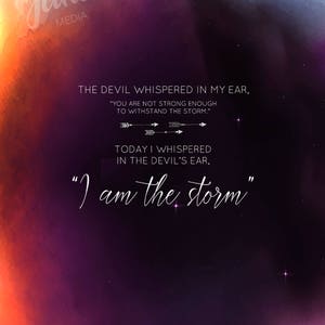 I Am the Storm, 8x10 Digital Download, Printable Scripture Art ...