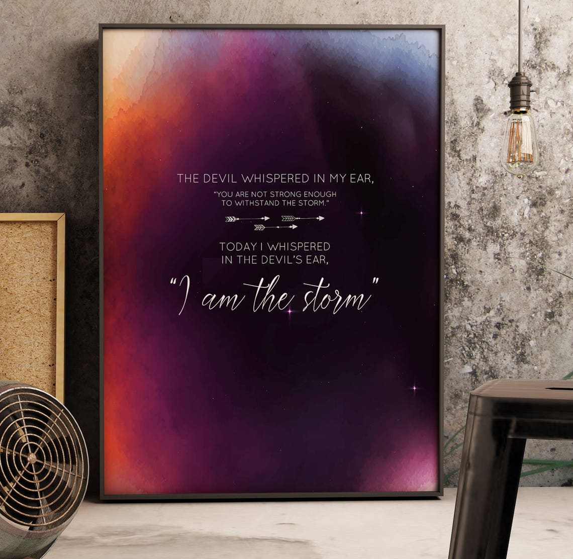 I Am the Storm, 8x10 Digital Download, Printable Scripture Art ...
