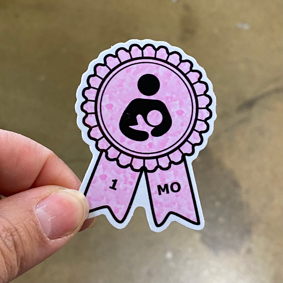 Breastfeeding Milestone Award Sticker 1 Month - Etsy