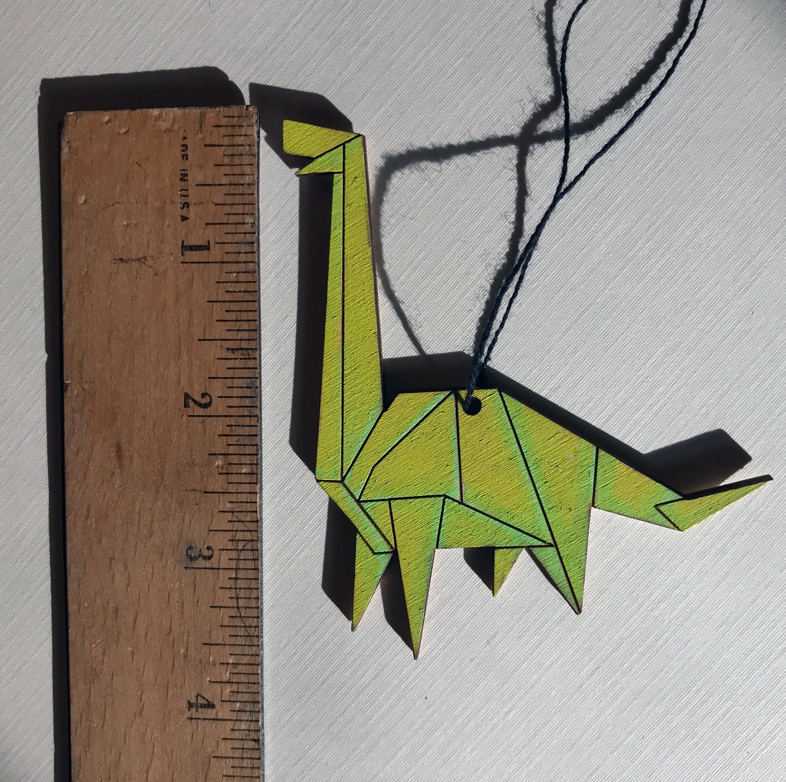 Brontosaurus Origami Dinosaurio Adorno de madera - Etsy España