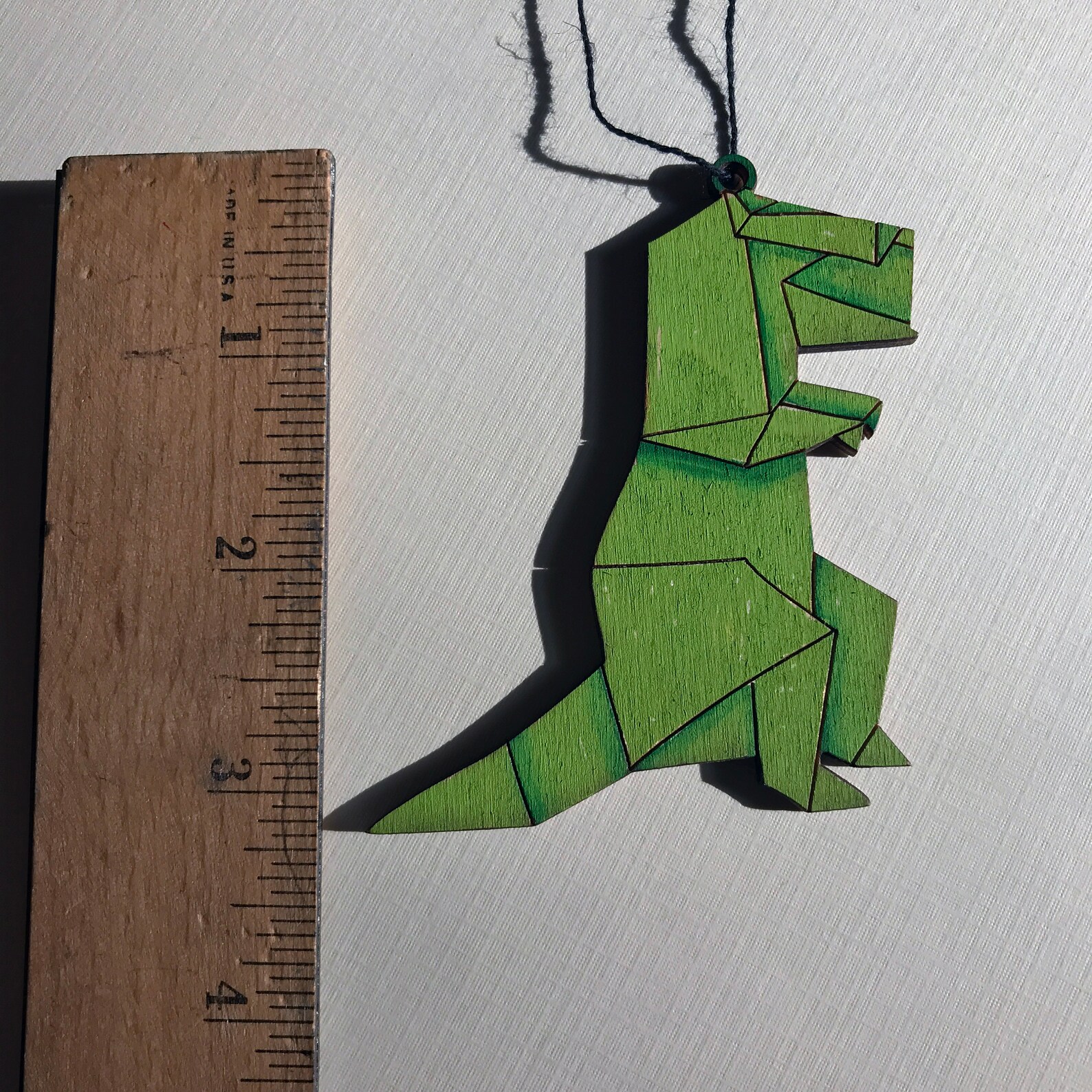 Wood Origami T-rex Ornament - Etsy
