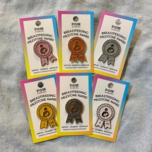 Breastfeeding Milestone Award Pin - 18 Months - Etsy