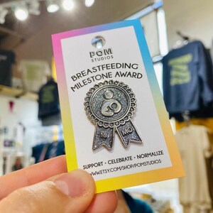 Breastfeeding Milestone Award Pin - 18 Months - Etsy