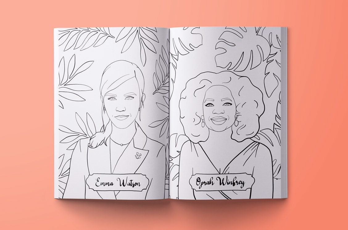 Oprah Winfrey Coloring Page