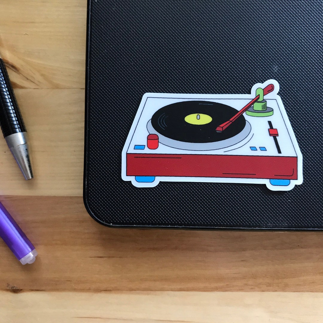Record Player Sticker - Etsy