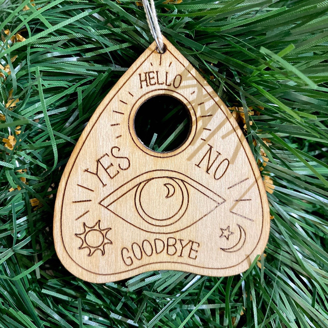 Ouija Planchette Wood Ornament - Etsy