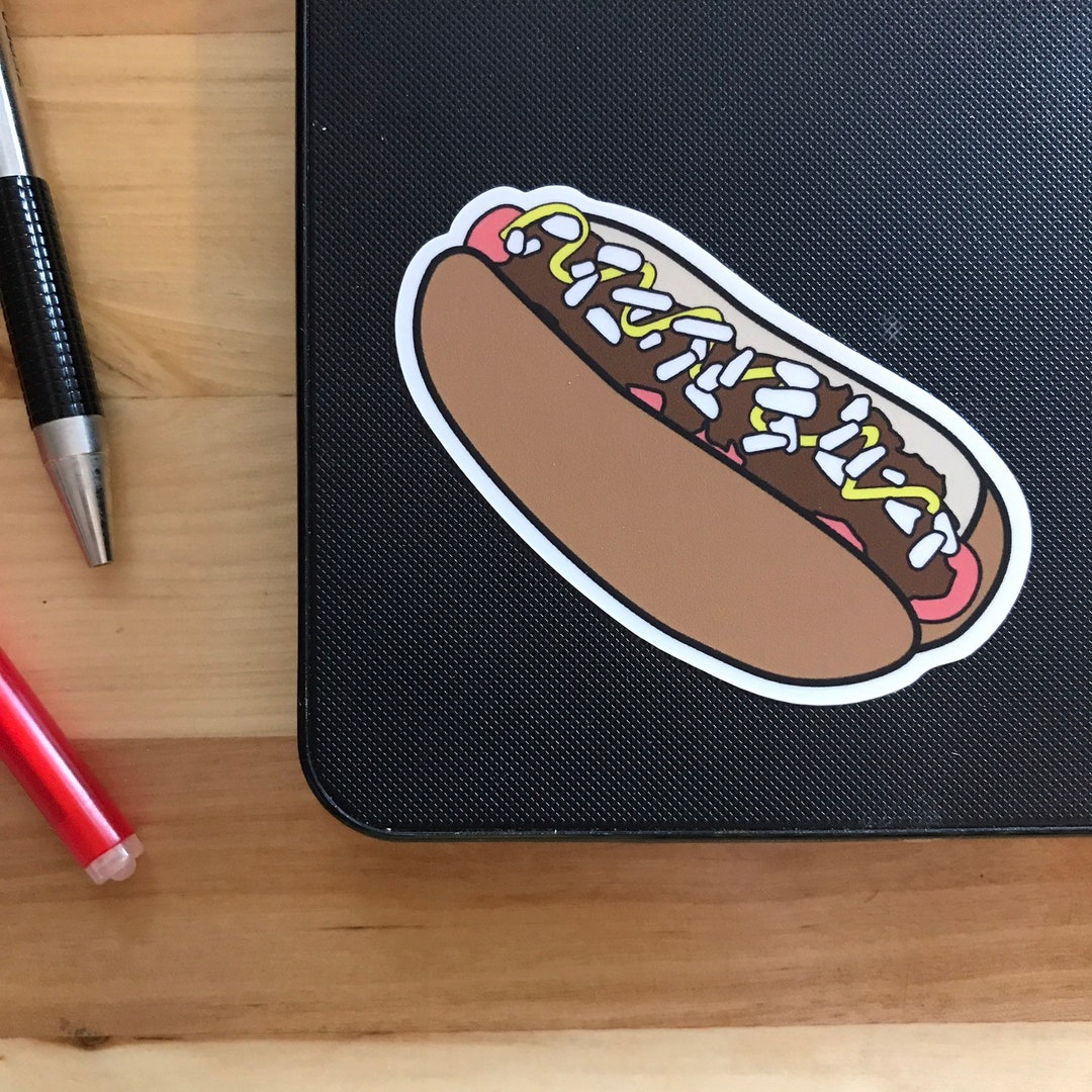 Coney Sticker // Chili Dog - Etsy