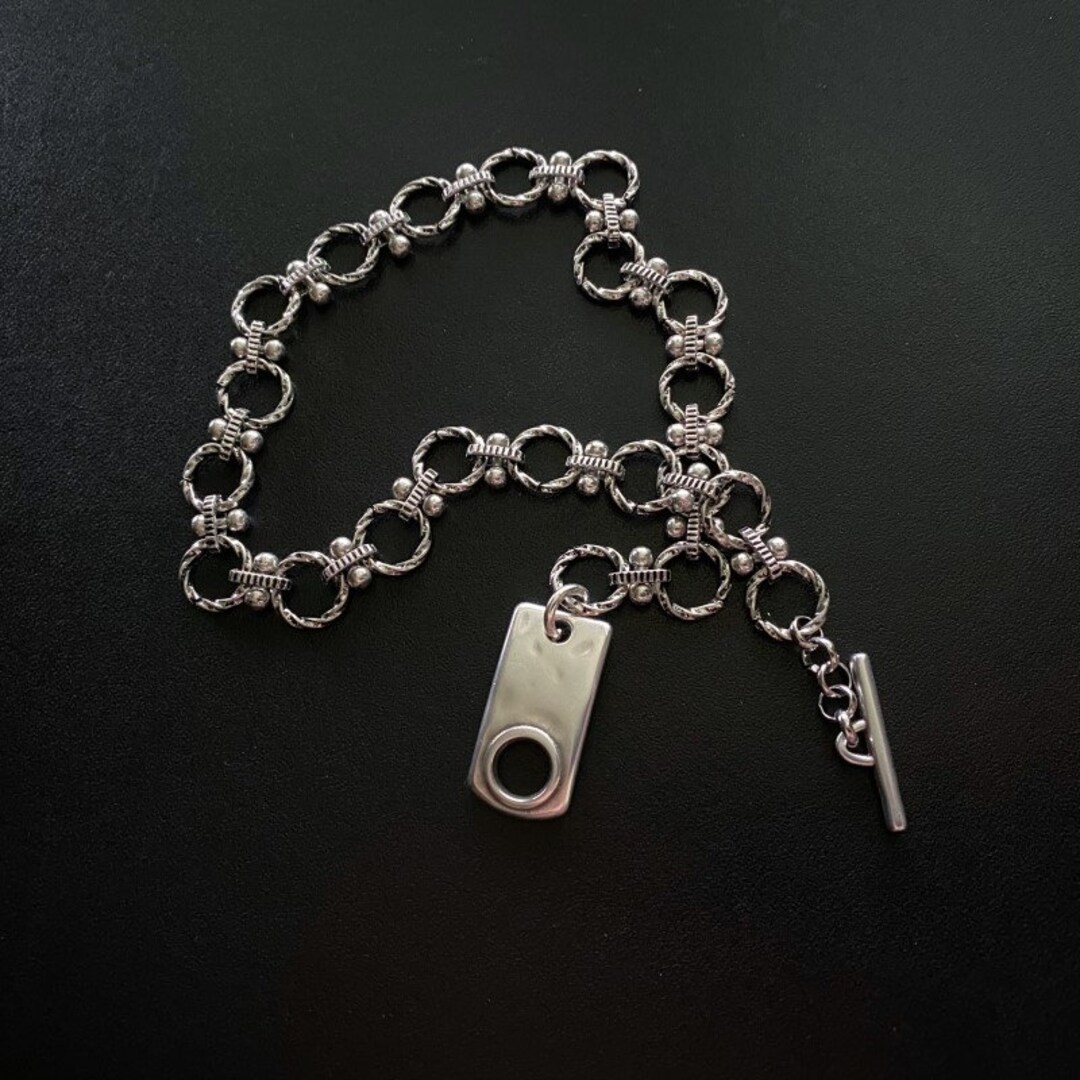 Chunky Chain Choker, ID Tag Collar, Large Chain Choker, Rock Style ...