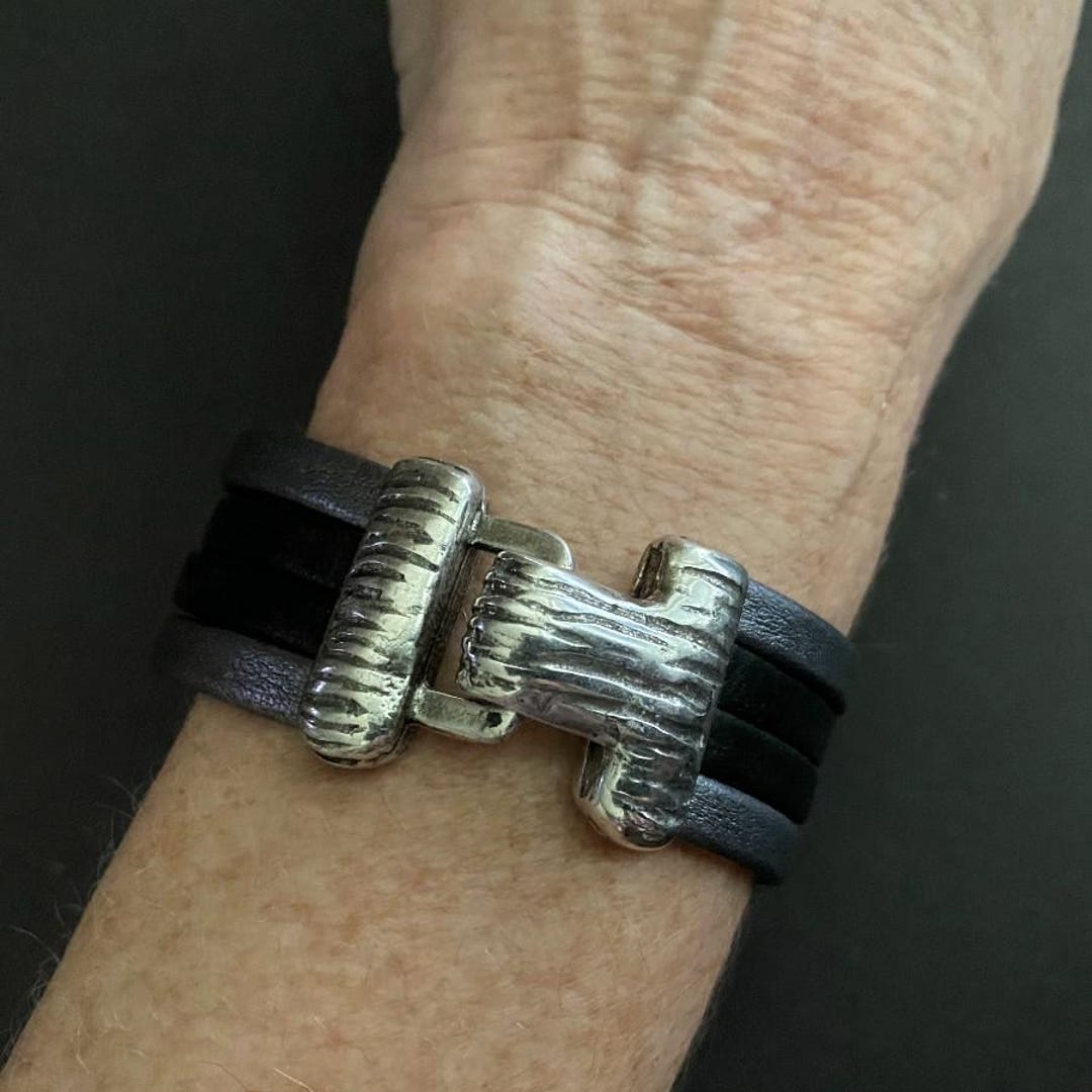 Wide Leather Bracelets, Cuff Bracelets, Rocker Style Jewelry, Leather ...