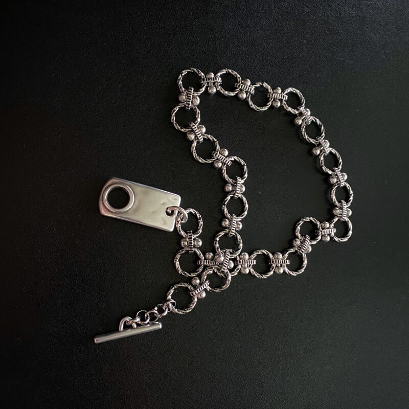 Chunky Chain Choker, ID Tag Collar, Large Chain Choker, Rock Style ...