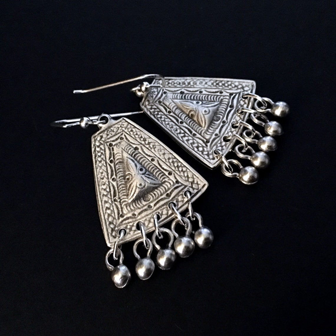 Boho Jewelry, Tribal Earrings, Festival Jewelry, Silver Earrings ...