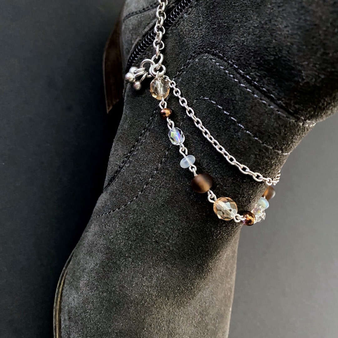 Beaded Jewelry, Boot Bling, Boot Jewelry, Boot Bracelet, Shoe Jewelry ...