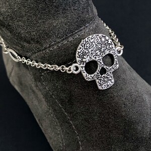 Boot Jewelry, Boot Bracelet, Skull Jewelry, Boot Chain, Western Jewelry ...
