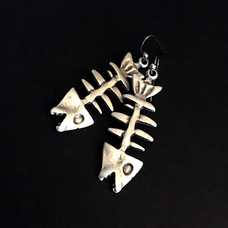 Fish Earrings Nature Jewelry Fish Dangles Beach Themed | Etsy