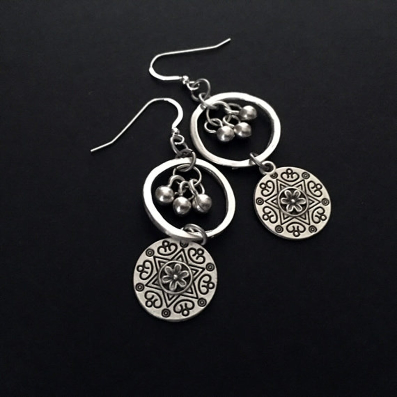 Boho Jewelry, Silver Earrings, Boho Earrings, Festival Jewelry, Hippie ...