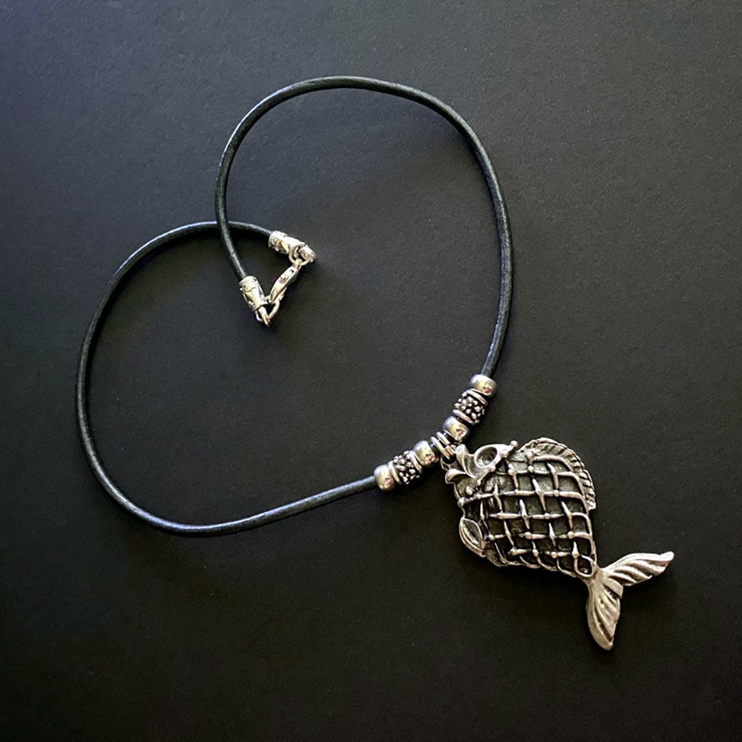 Fish Pendant Necklace, Beach Themed Jewelry, Fish Jewelry, Summer ...