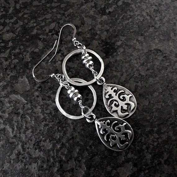 Boho Earrings, Boho Jewelry, Silver Earrings, Festival Jewelry, Hippie ...