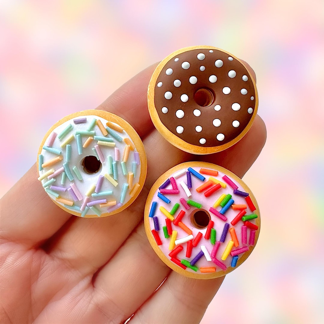 Frosted Donut Fridge Magnets, Food Magnet, Locker Magnet, Gift for ...