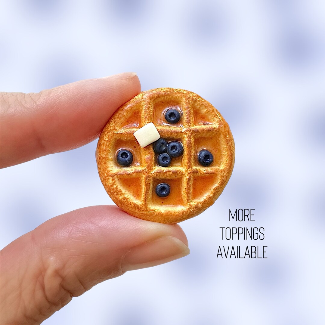 Blueberry Waffle Fridge Magnet, Food Magnet, Waffle Magnets, Gift for ...