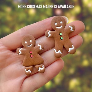 Christmas Donut Fridge Magnets, Christmas Magnets, Handmade Christmas ...