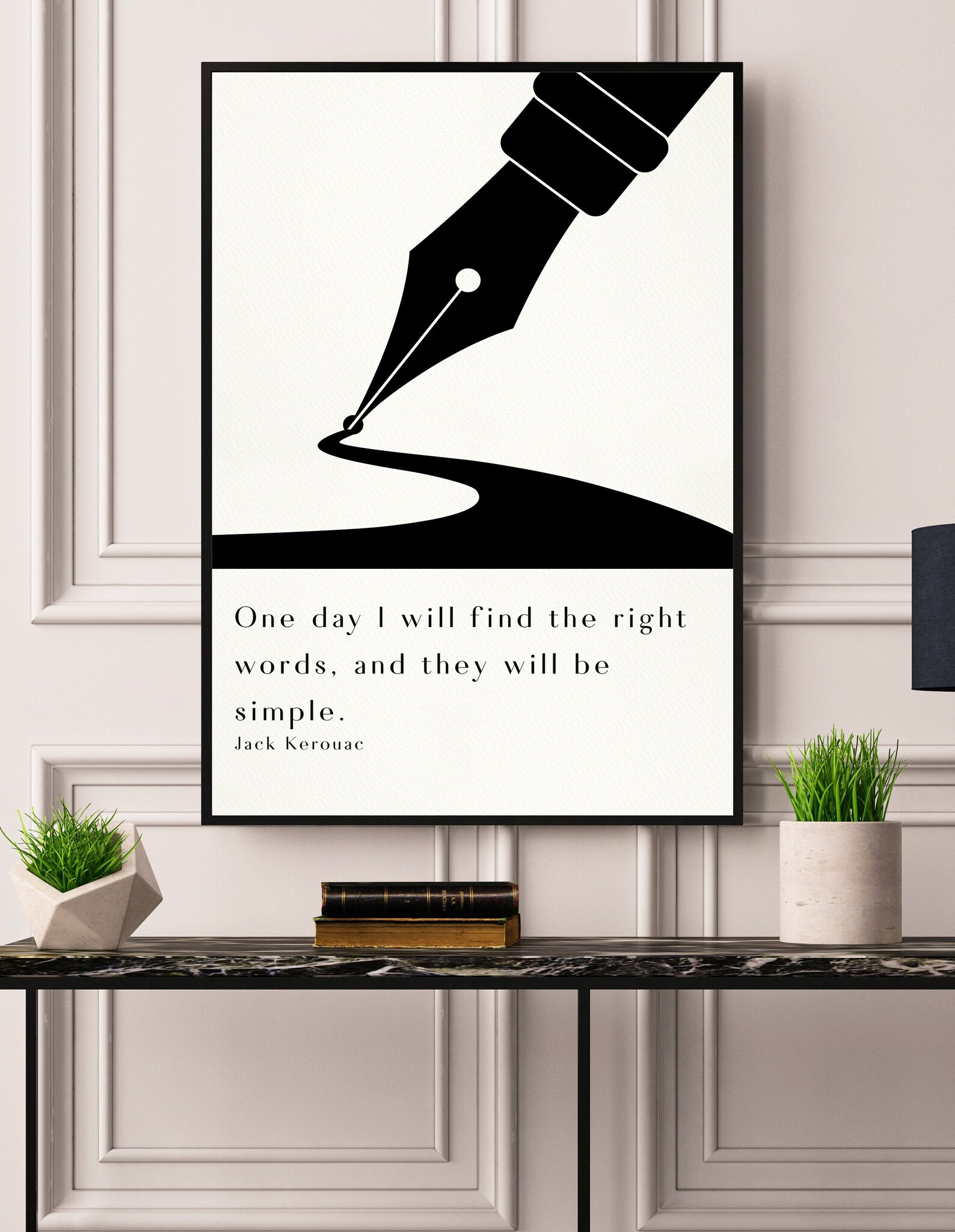 Literary Art Print Literary Poster Jack Kerouac Writer Print | Etsy