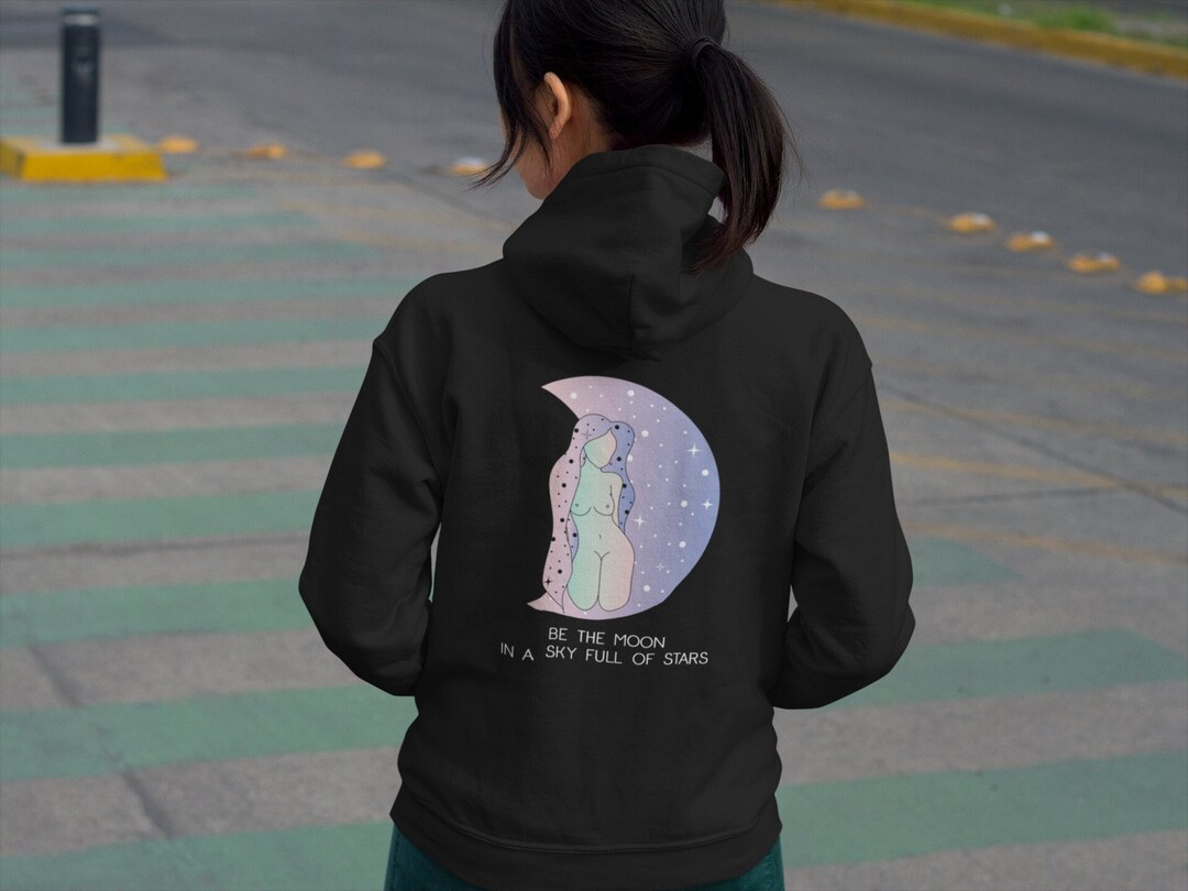 Moon Goddess Jacket Spiritual Pastel Nude Female Zip up Jacket ...